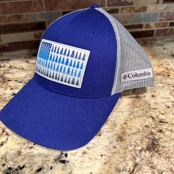 Columbia | Accessories | Pfg Fish Flag Mesh Snapback High Crown | Poshmark